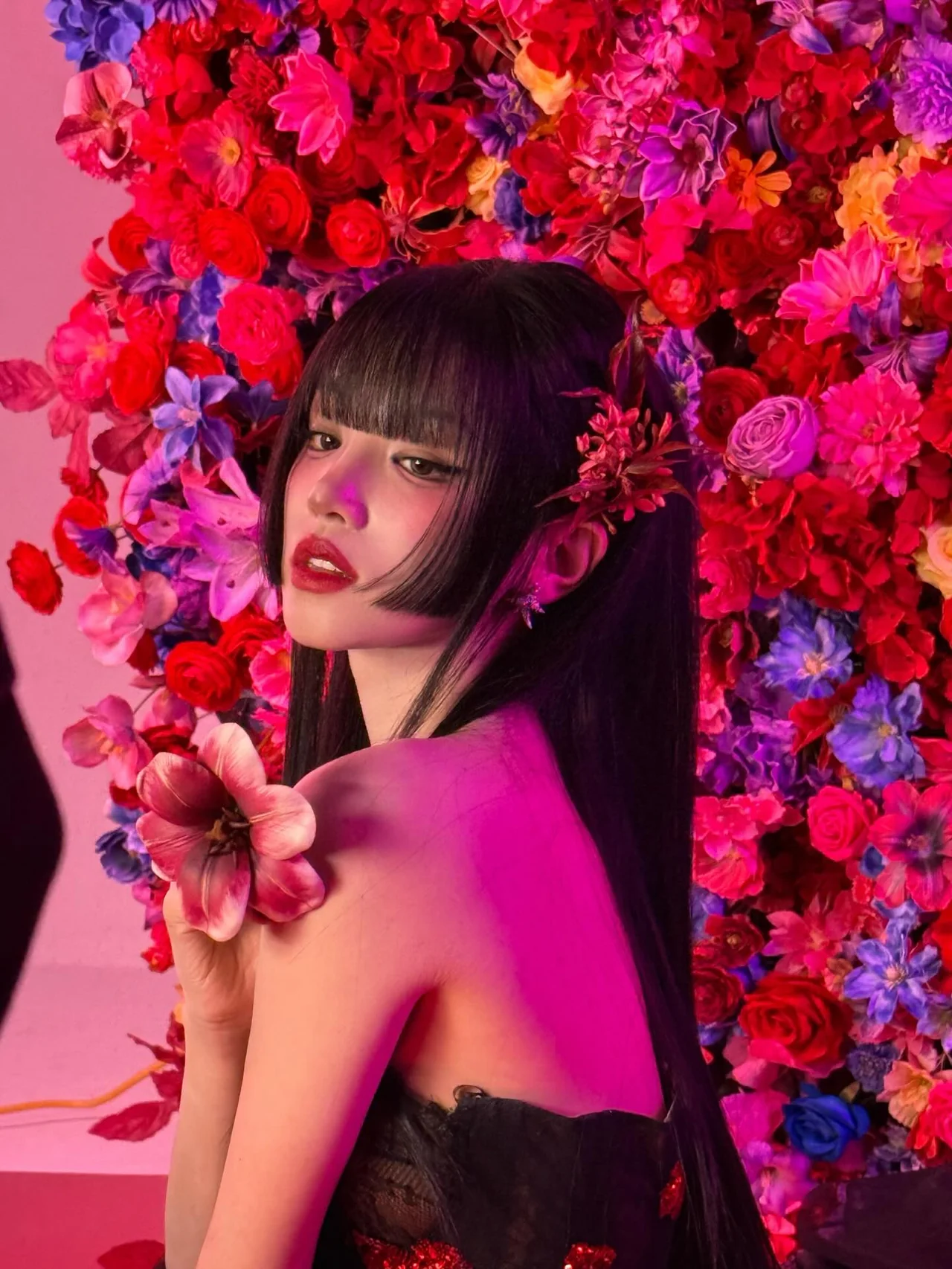 Wookie's Dreamy Winter Visuals Depicted with Sheer Lace, Red Sequins ...